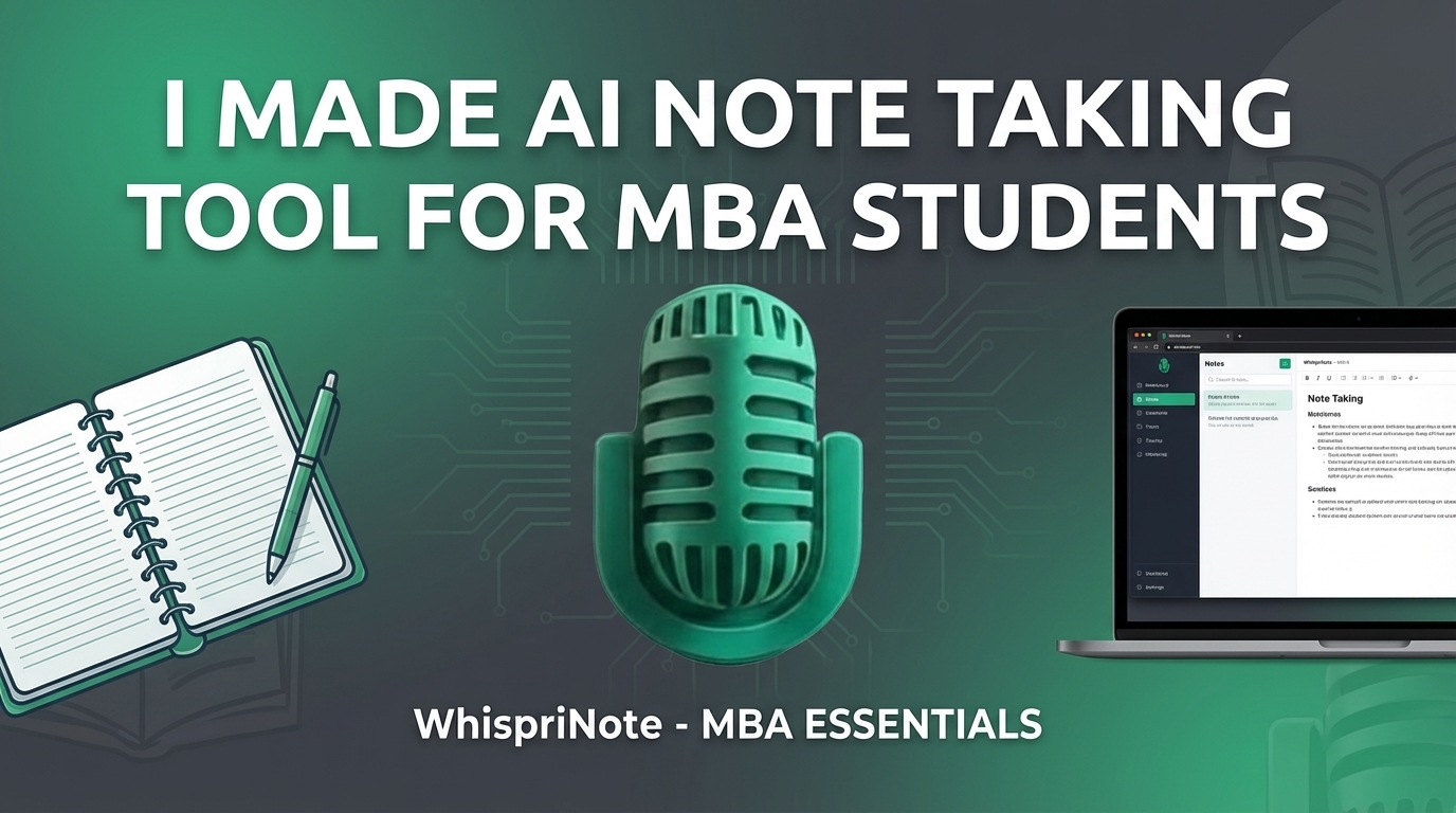 Whisprinote | AI lecture note taker, Transcription & study notes