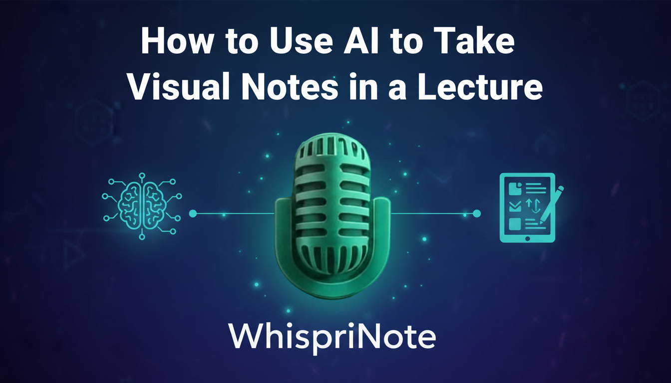 Whisprinote | AI lecture note taker, Transcription & study notes