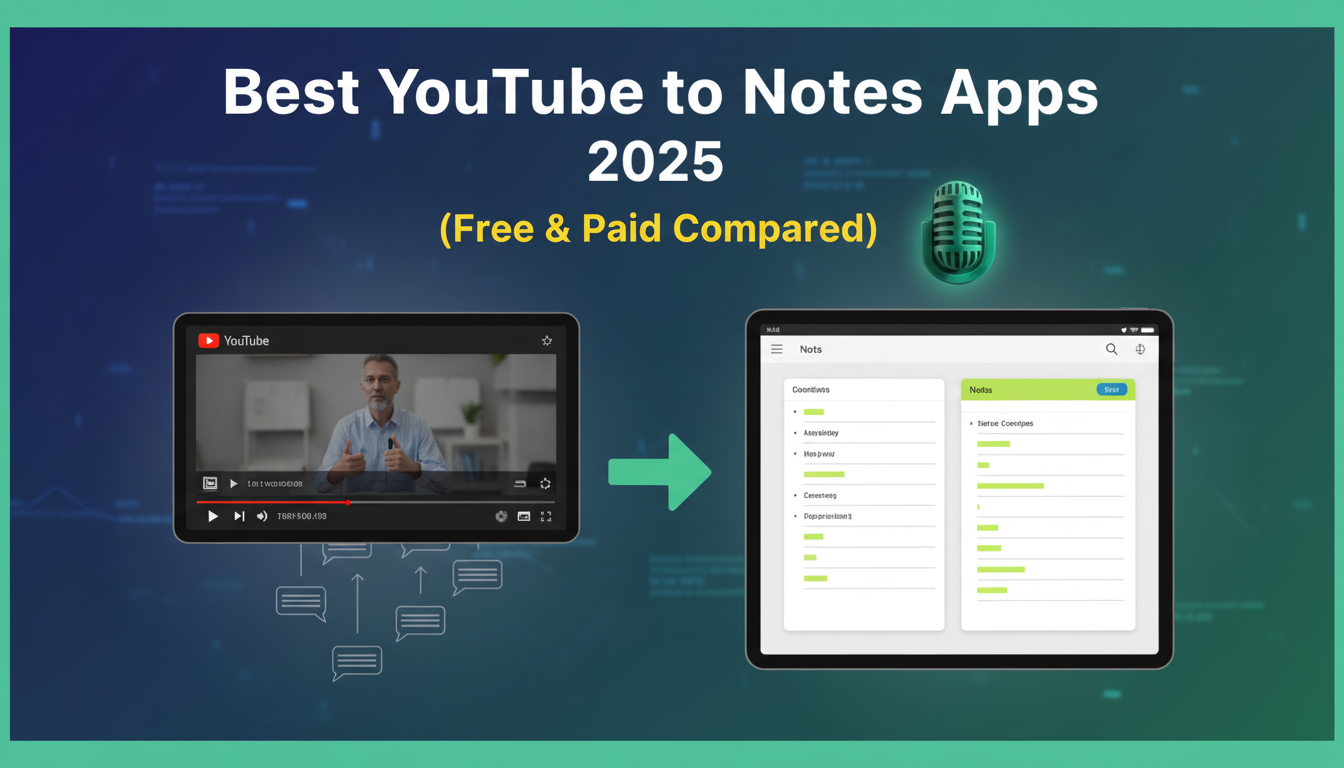 Whisprinote | AI lecture note taker, Transcription & study notes